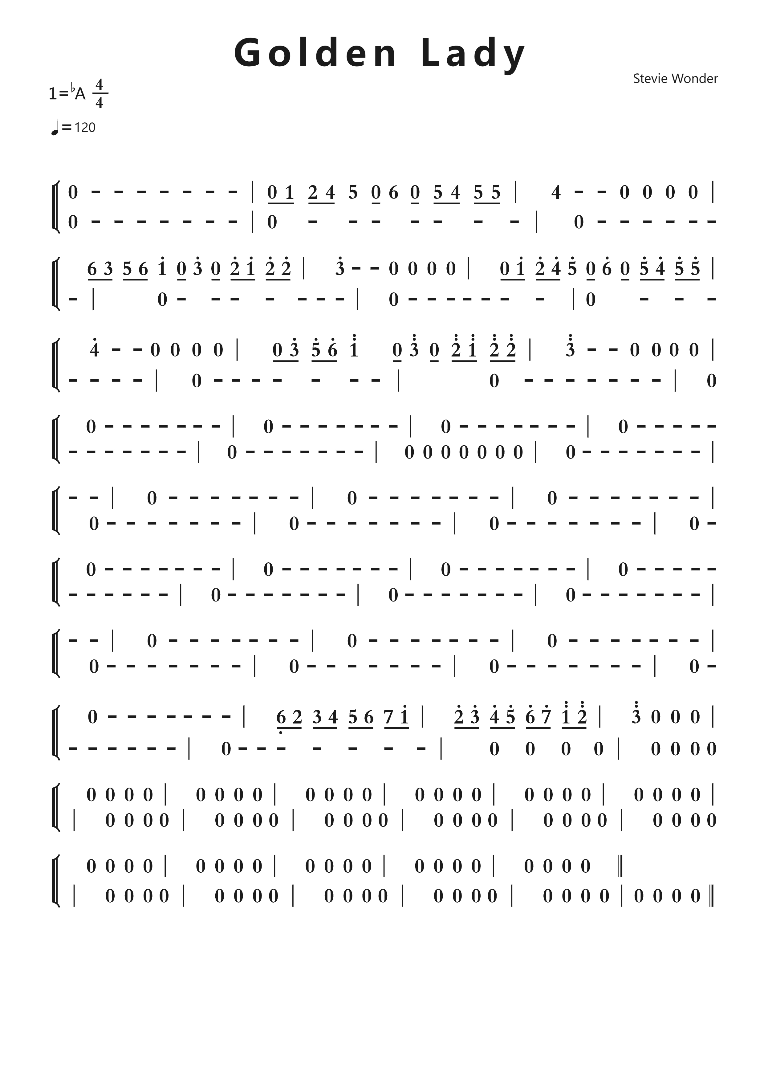 Golden - 动画电影《K-POP：猎魔女团》原声歌曲钢琴谱 - HUNTR/X - free piano sheet music ...