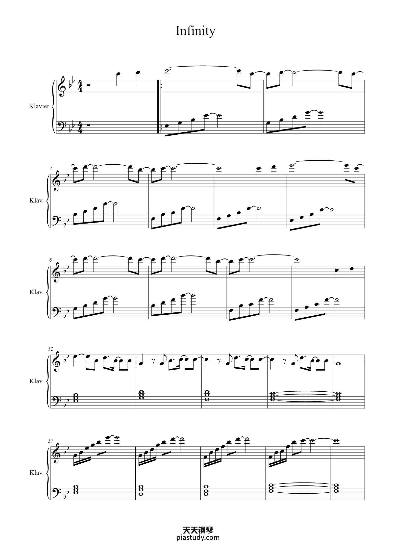 'Infinity' - Piano Sheet Music By Guru Josh | TOPiano