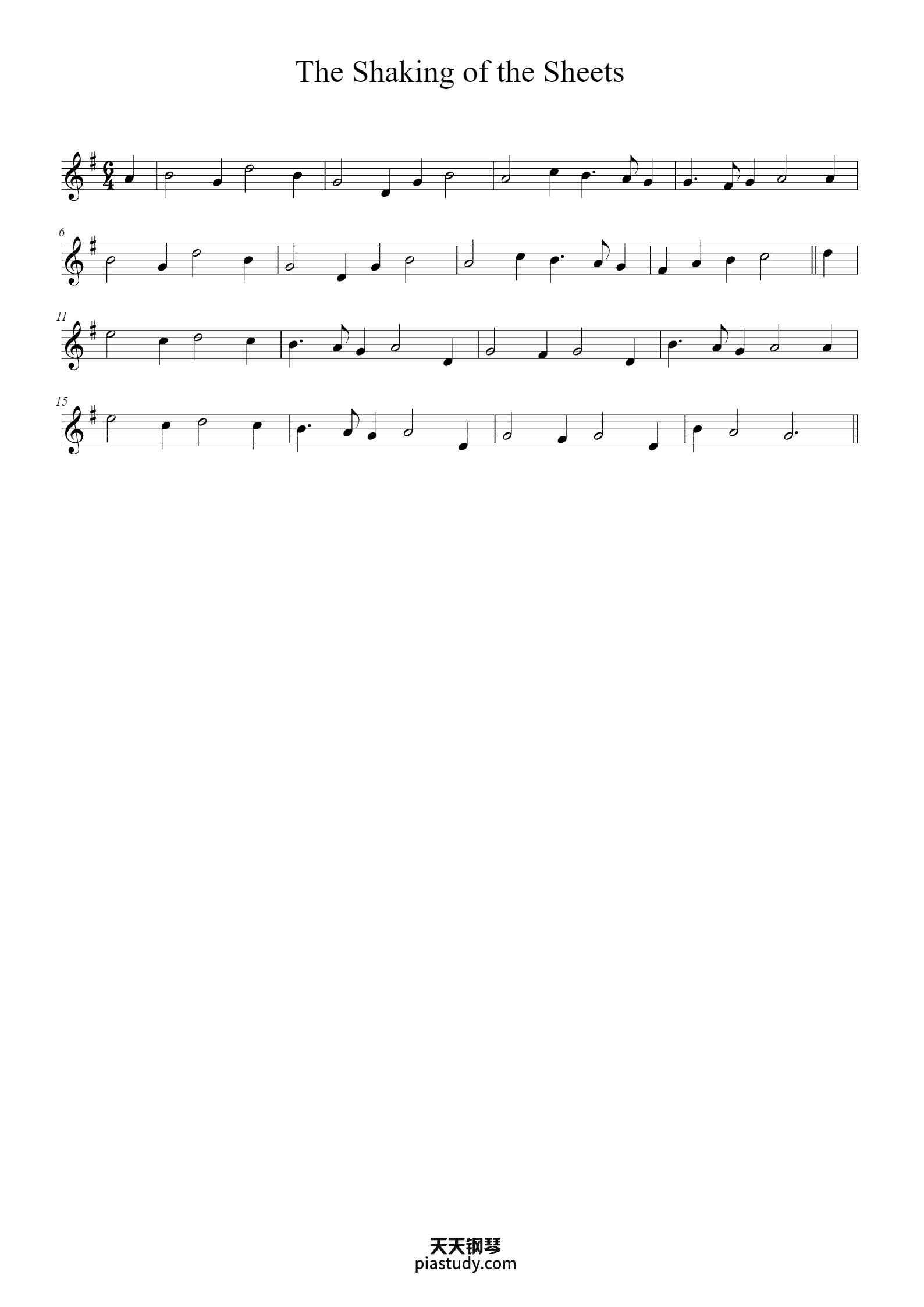 The Shaking of the Sheets钢琴谱 - Conbrity - free piano sheet music ...