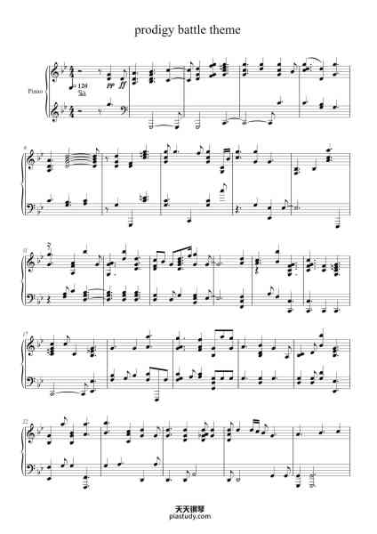 prodigy battle theme钢琴谱 - Prodigy Math Game - free piano sheet music ...