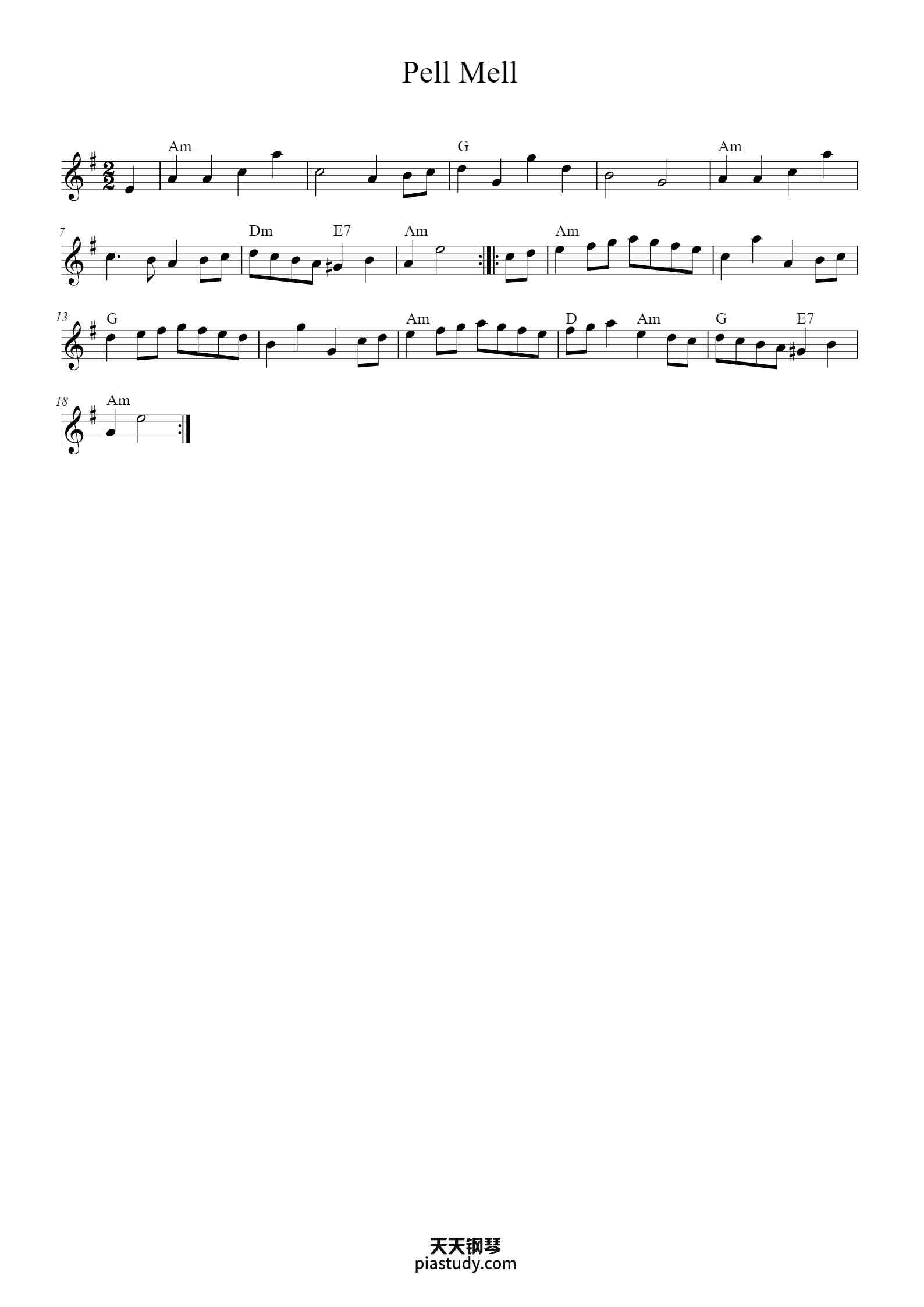 'Pell Mell' - Piano Sheet Music By xxx | TOPiano