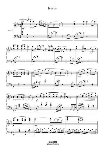 'Icarus' - Piano Sheet Music By Lars Rumpf | TOPiano