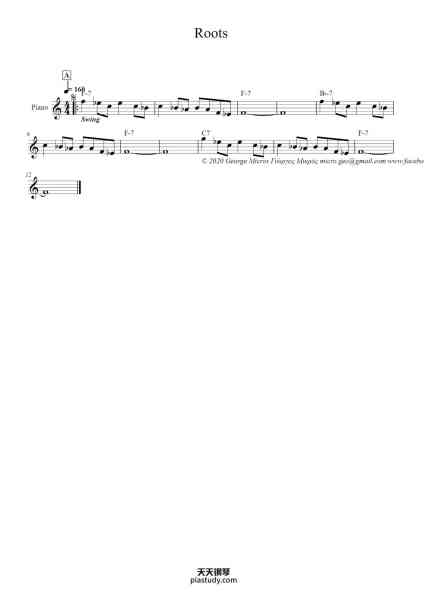 'Roots' - Piano Sheet Music By George Micros | TOPiano