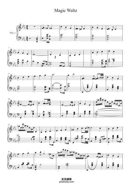 'Magic Waltz' - Piano Sheet Music By Amedeo Tommasi | TOPiano