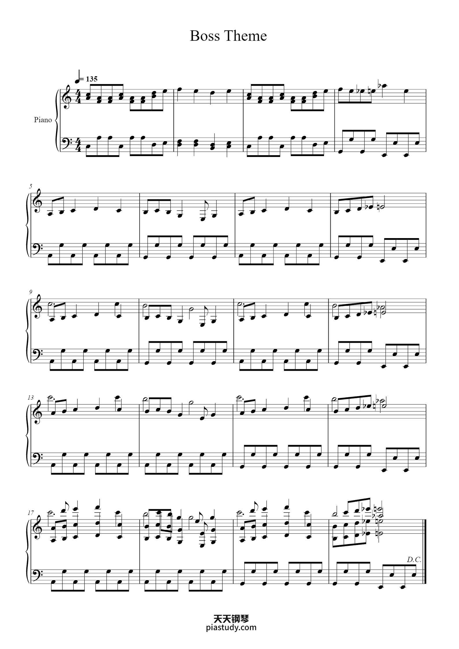 'Sonic The Hedgehog 2 - Boss Theme' - Piano Sheet Music By Misc ...