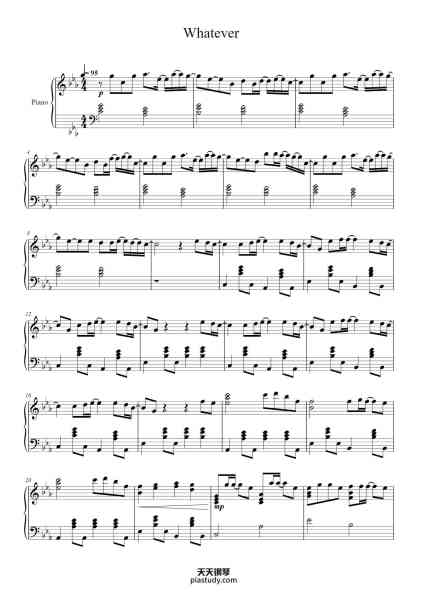 'Whatever - Kygo (凯戈)/Ava Max' - Piano Sheet Music By Kyrre Gørvell ...