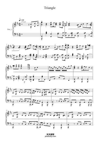 'Triangle' - Piano Sheet Music By Z) | TOPiano