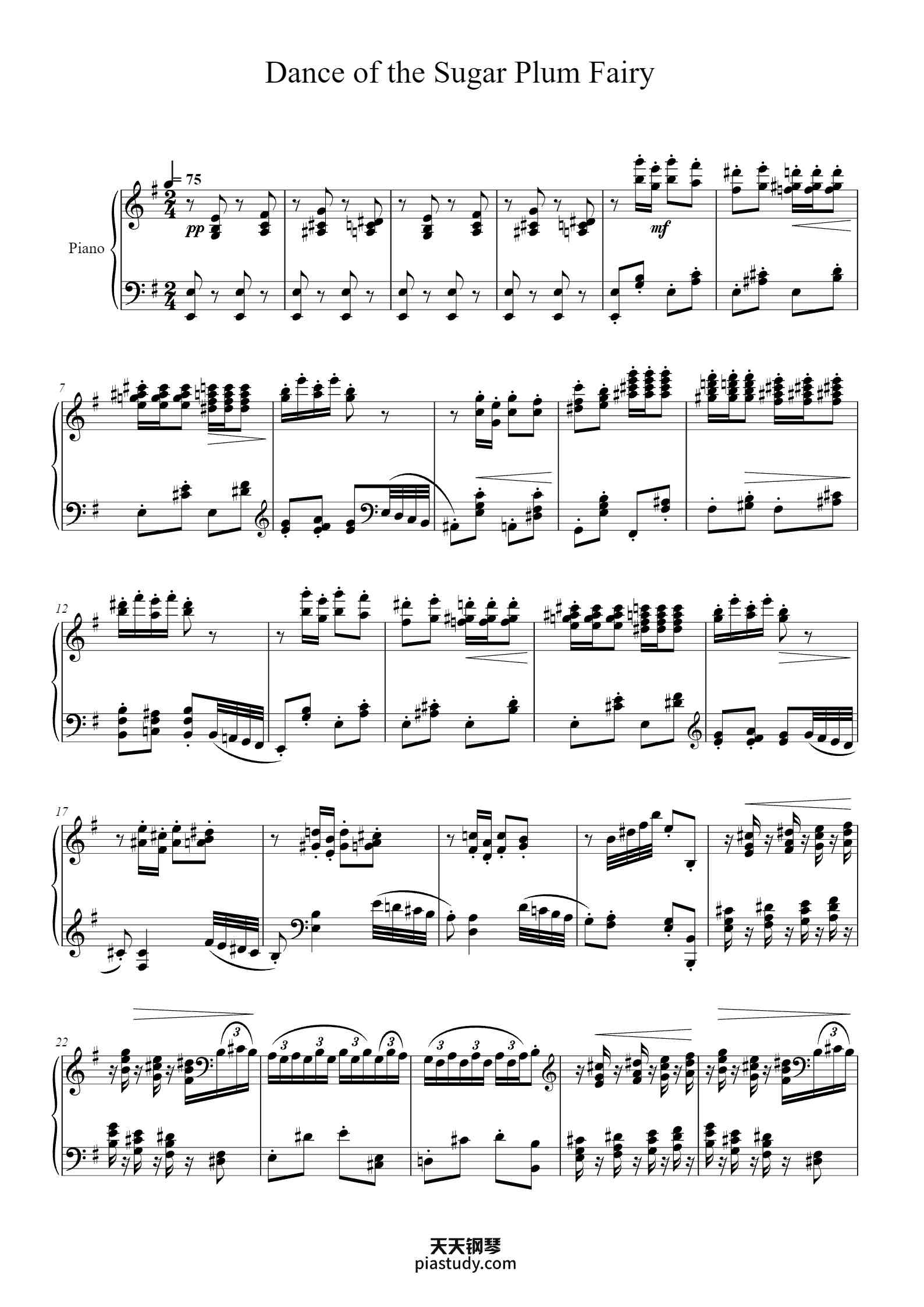 Dance of the Sugar Plum Fairy (The Nutcracker Suite) – Pyotr ...