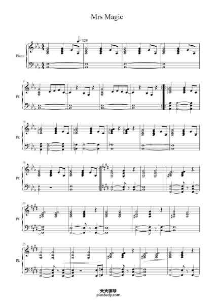 'Mrs Magic' - Piano Sheet Music By Strawberry Guy / Cuca | TOPiano