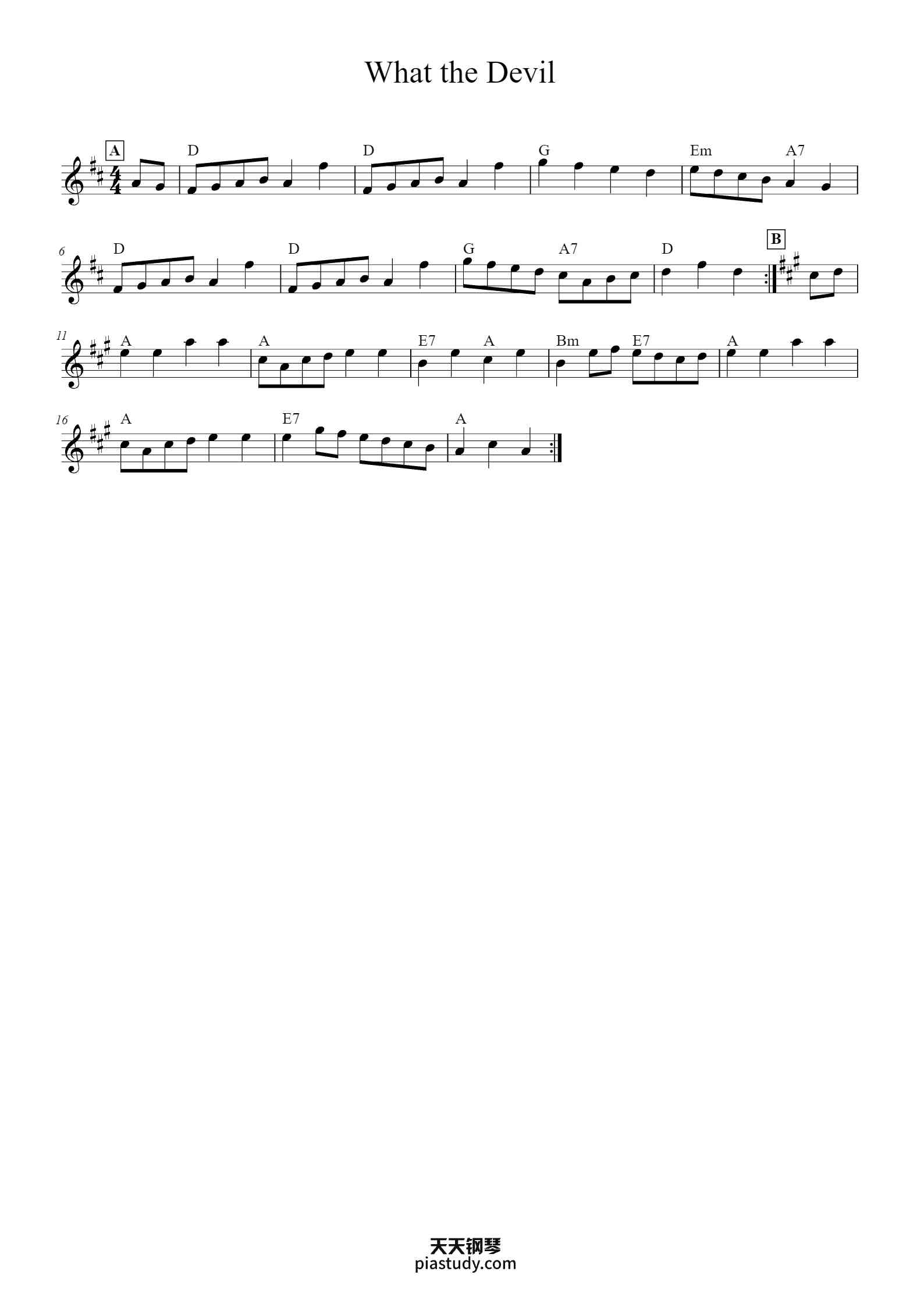 'What the Devil' - Piano Sheet Music By xxx | TOPiano