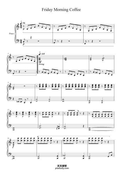 'Friday Morning Coffee' - Piano Sheet Music By JonPaul Sepulveda | TOPiano