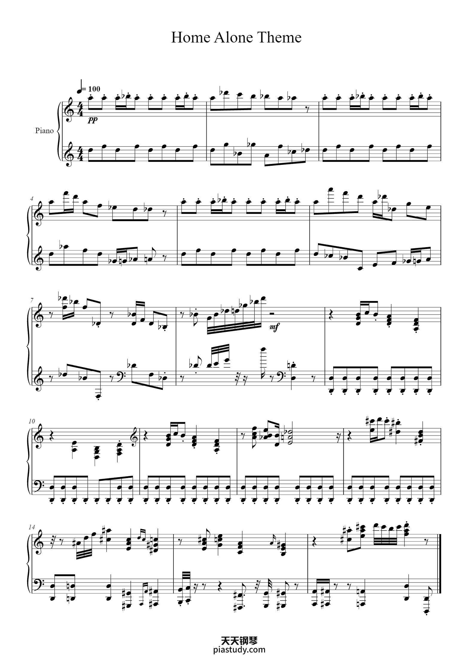 'Home Alone Theme' - Piano Sheet Music By John Williams | TOPiano