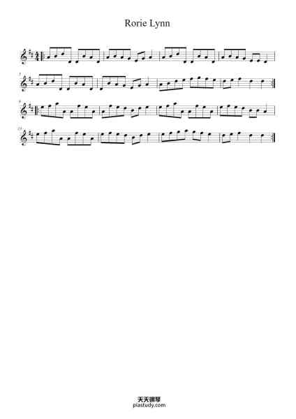 Rorie Lynn钢琴谱 - - free piano sheet music - PiaNoproblem