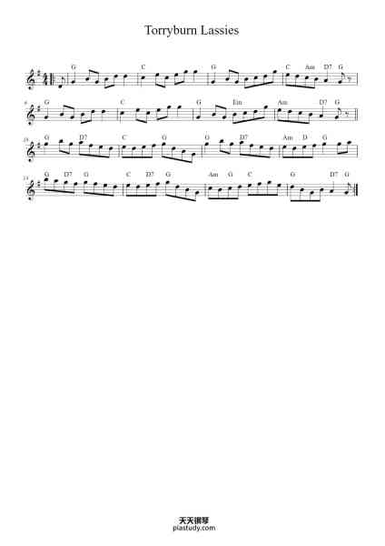 'Aird - Torryburn Lassies' - Piano Sheet Music By Aird 1782 | TOPiano