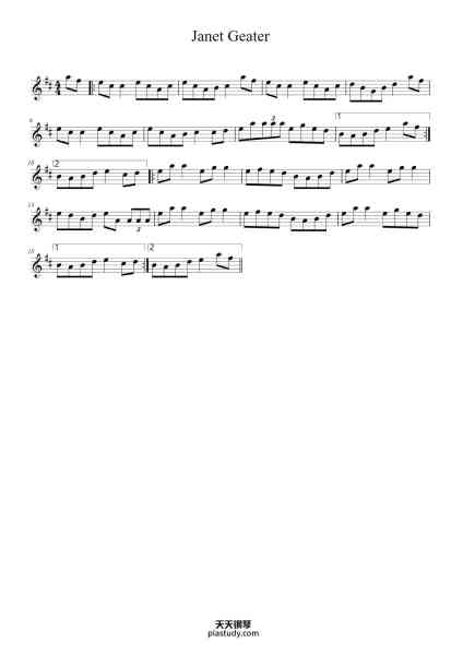 'Janet Geater' - Piano Sheet Music By xxx | TOPiano