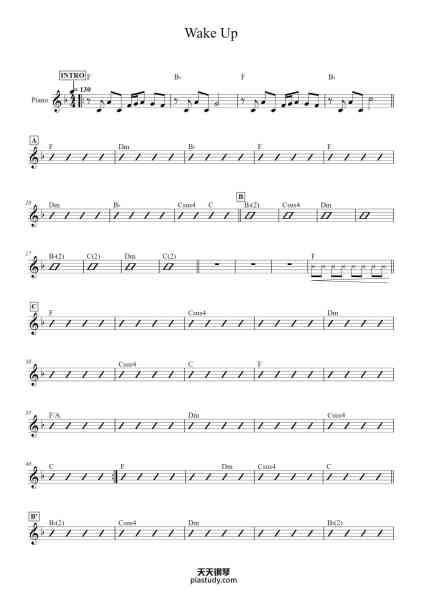 'Wake Up' - Piano Sheet Music By Julie and the Phantoms Cast feat ...