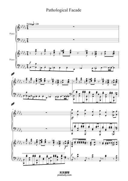 'Pathological Facade' - Piano Sheet Music By Ghost | TOPiano