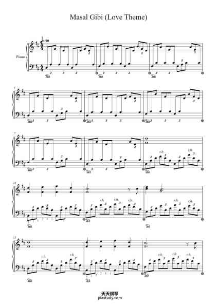 'Masal Gibi (Love Theme) - Hercai' - Piano Sheet Music By Transc. by ...