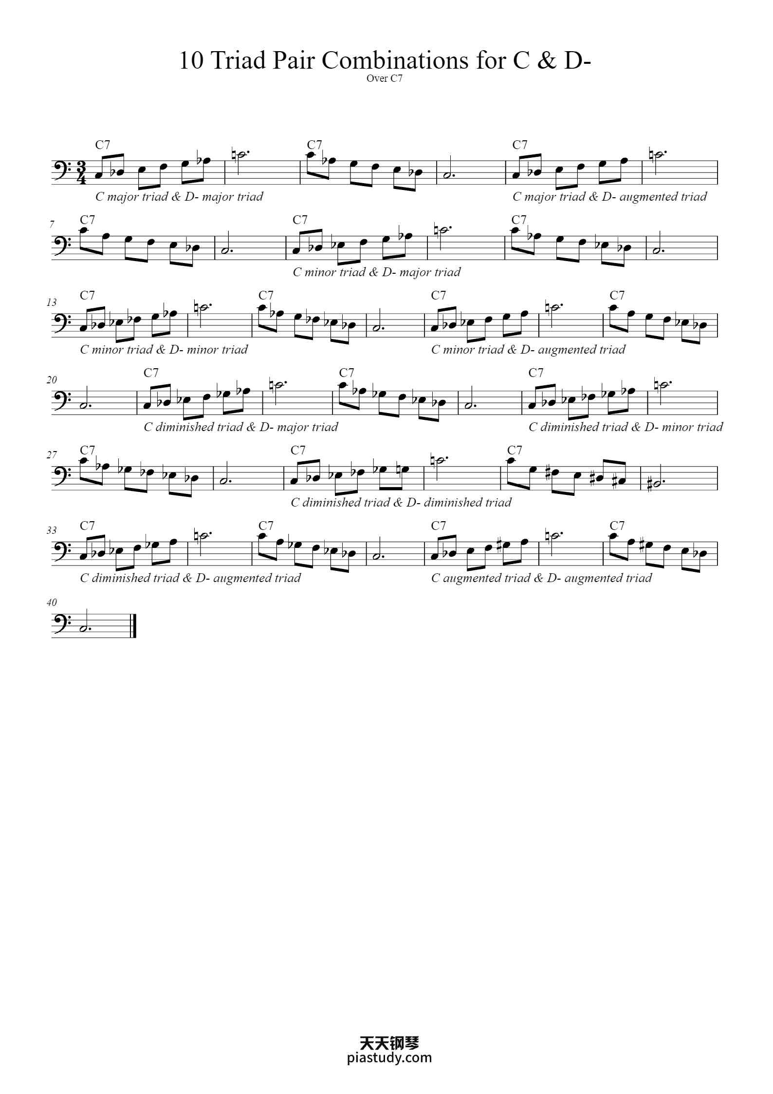 10_Triad_Pair_Combinations_for_C_&_Db钢琴谱 - Daniel McGillicuddy - free ...