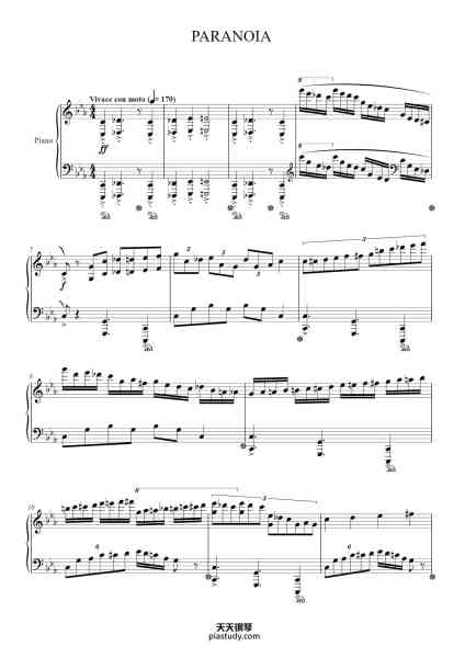 'PARANOIA' - Piano Sheet Music By HEARTSTEEL ft. BAEKHYUN, tobi lou ...