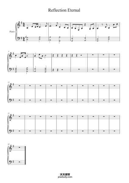'Reflection Eternal' - Piano Sheet Music By Nujabes | TOPiano