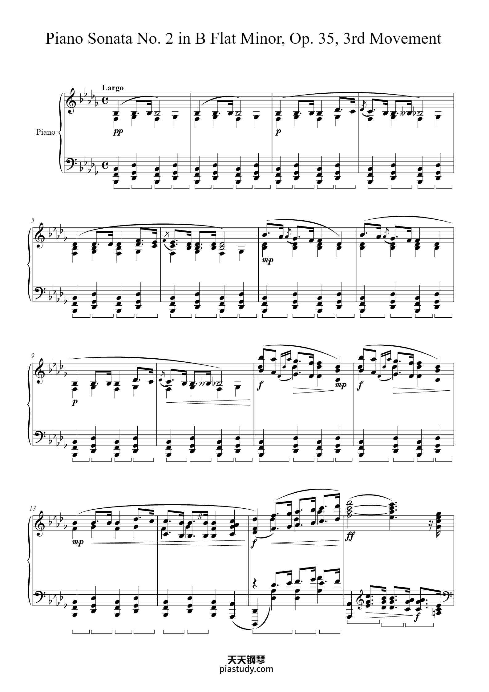 10719323869834532259allepiano Music Sheets Piano Sonata No 2 In B Flat Minor Piano Etsyhtml