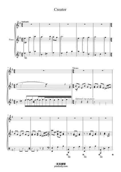 'Creator' - Piano Sheet Music By Lena Raine | TOPiano
