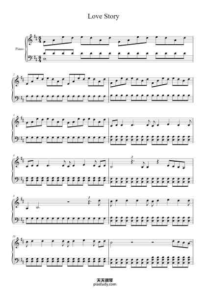 'Love Story' - Piano Sheet Music By Taylor Swift | TOPiano