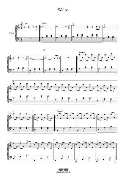 'Waltz' - Piano Sheet Music By Fabrizio Paterlini | TOPiano