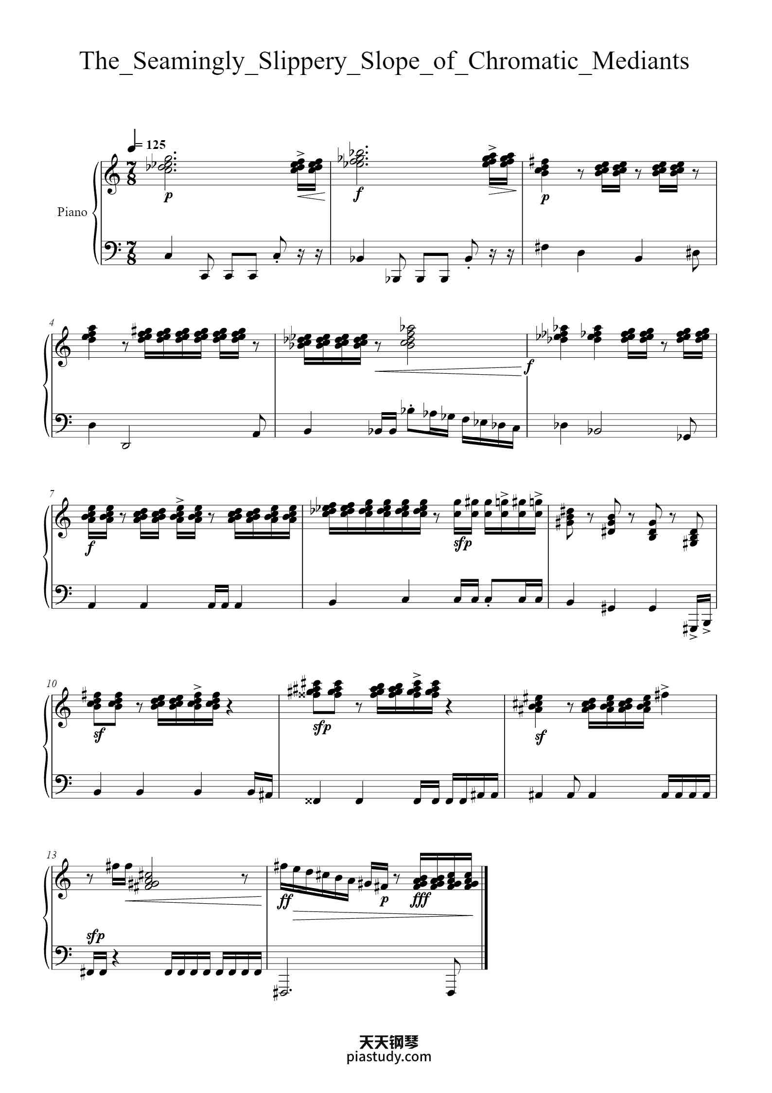 'The_Seamingly_Slippery_Slope_of_Chromatic_Mediants' - Piano Sheet ...