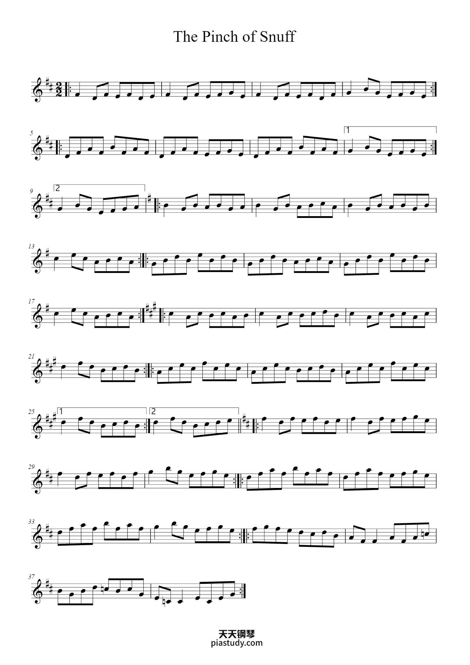 The Pinch of Snuff钢琴谱 - Pumpkilean - free piano sheet music - PiaNoproblem