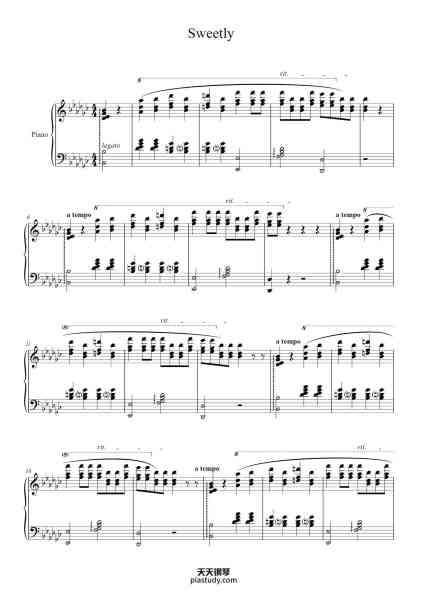 'Sweetly by Lord Kael' - Piano Sheet Music By Lord Kael | TOPiano