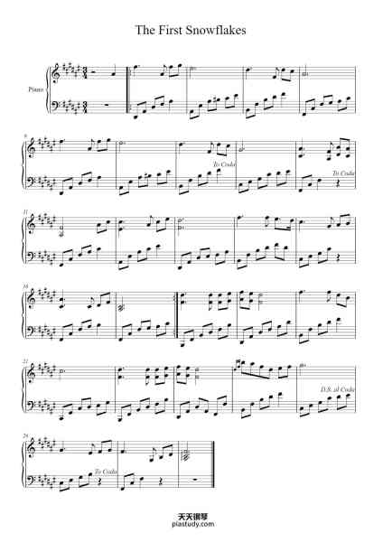 《明明就》周杰伦（超高还原版）钢琴谱 - 周杰伦 - free piano sheet music - PiaNoproblem