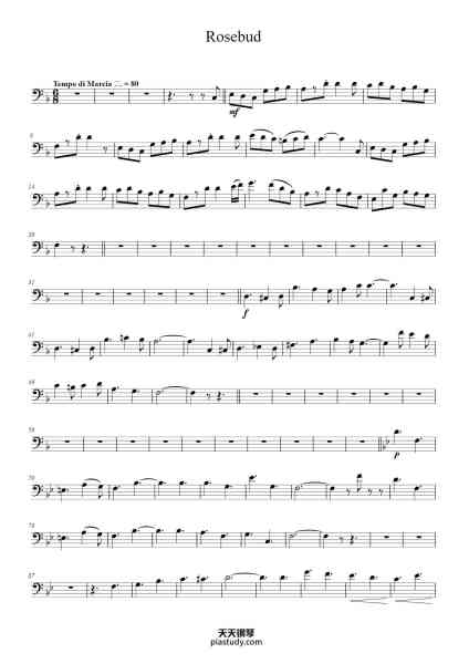 'Rosebud' - Piano Sheet Music By Scott Joplin | TOPiano