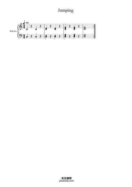 'Jumping' - Piano Sheet Music By xxx | TOPiano