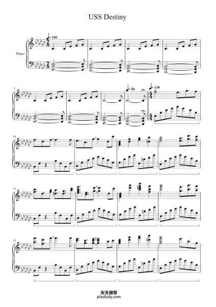 'USS Destiny' - Piano Sheet Music By Burnsmen | TOPiano