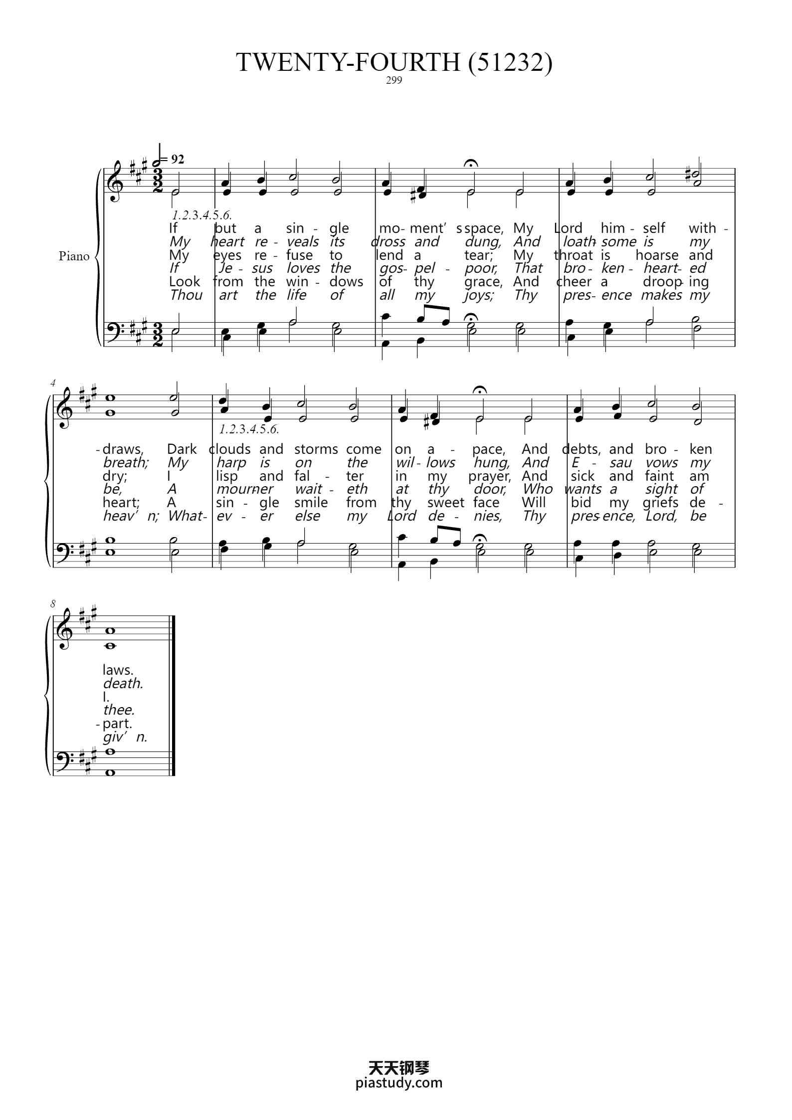 If But a Single Moment's Space钢琴谱 - Aaron Chapin - free piano sheet ...