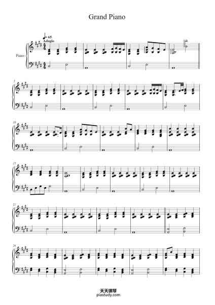 'Grand Piano' - Piano Sheet Music By Fantus | TOPiano
