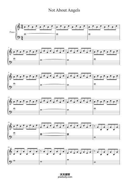 'Not About Angels' - Piano Sheet Music By Birdy | TOPiano