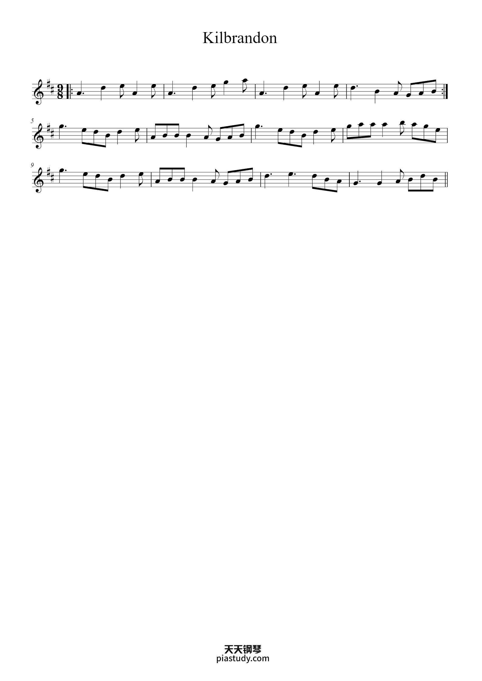 'Kilbrandon' - Piano Sheet Music By xxx | TOPiano