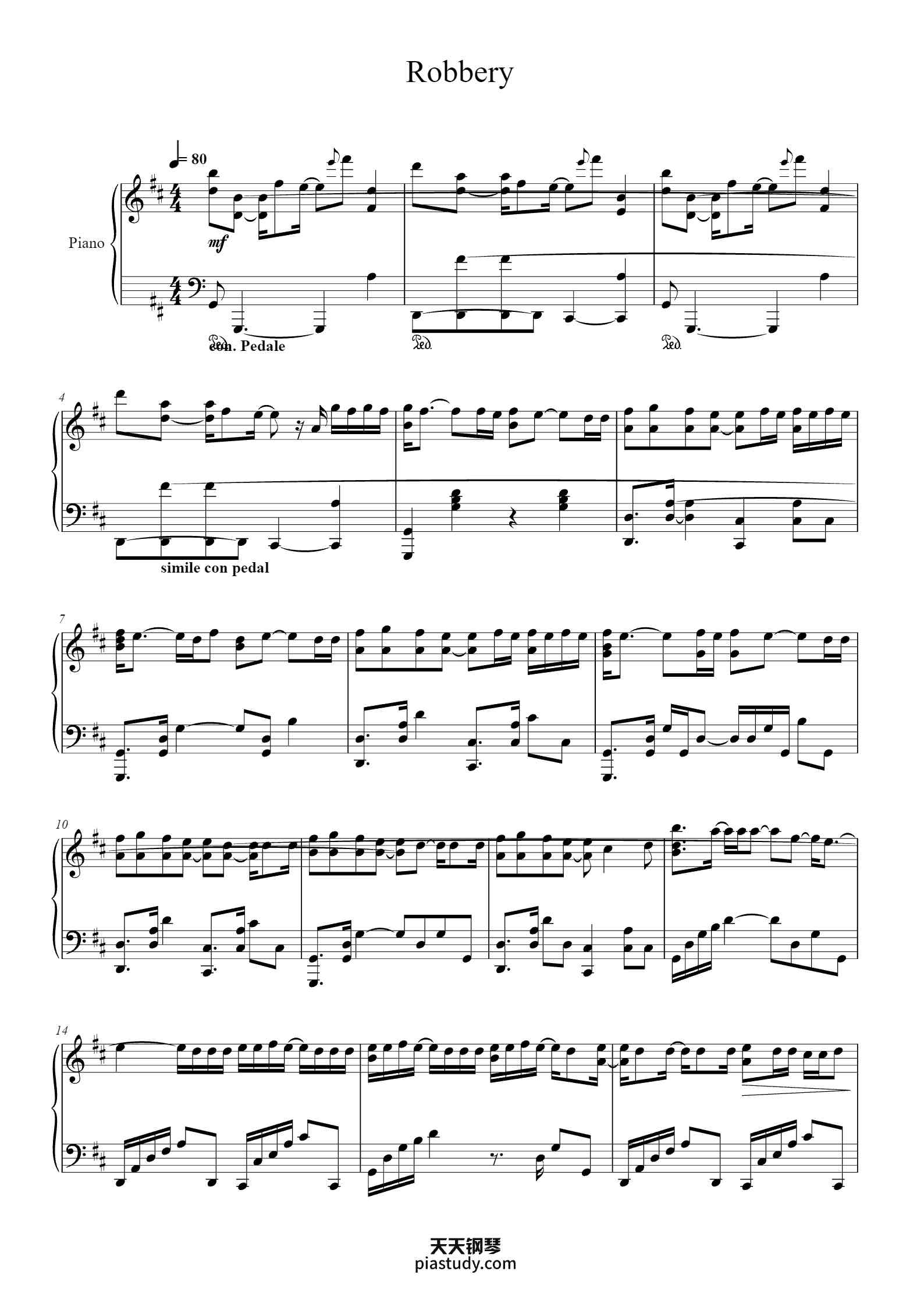 Robbery - Juice WRLD钢琴谱 - Juice WRLD - free piano sheet music ...
