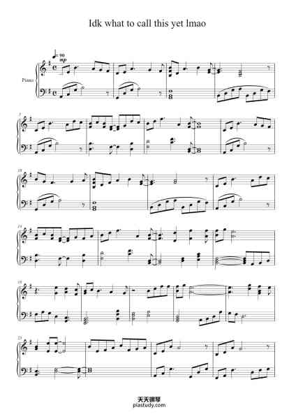 'Idk what to call this yet lmao' - Piano Sheet Music By Steven Tullis ...