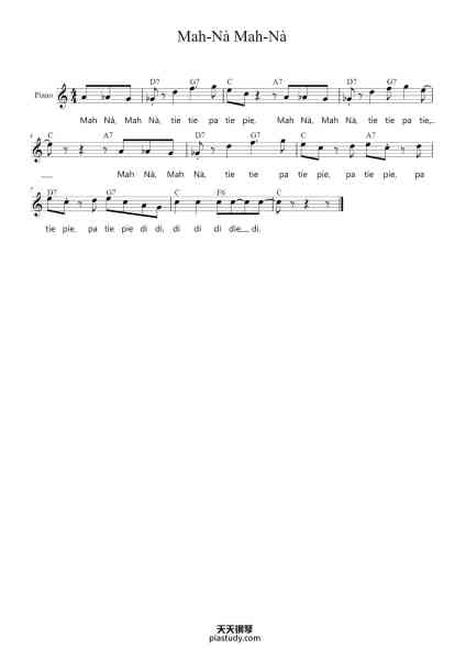 'Mah-Nà Mah-Nà' - Piano Sheet Music By Piero Umiliani Arr.: Marco Brandt | TOPiano