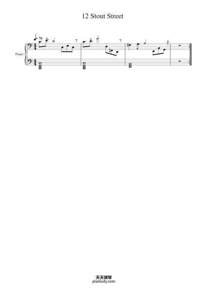 12 Stout Street钢琴谱 - RX Papi/Yung Gud - free piano sheet music ...