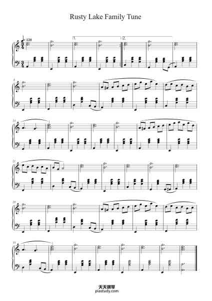 Rusty Lake Family Tune钢琴谱 - Victor Butzelaar - free piano sheet music ...