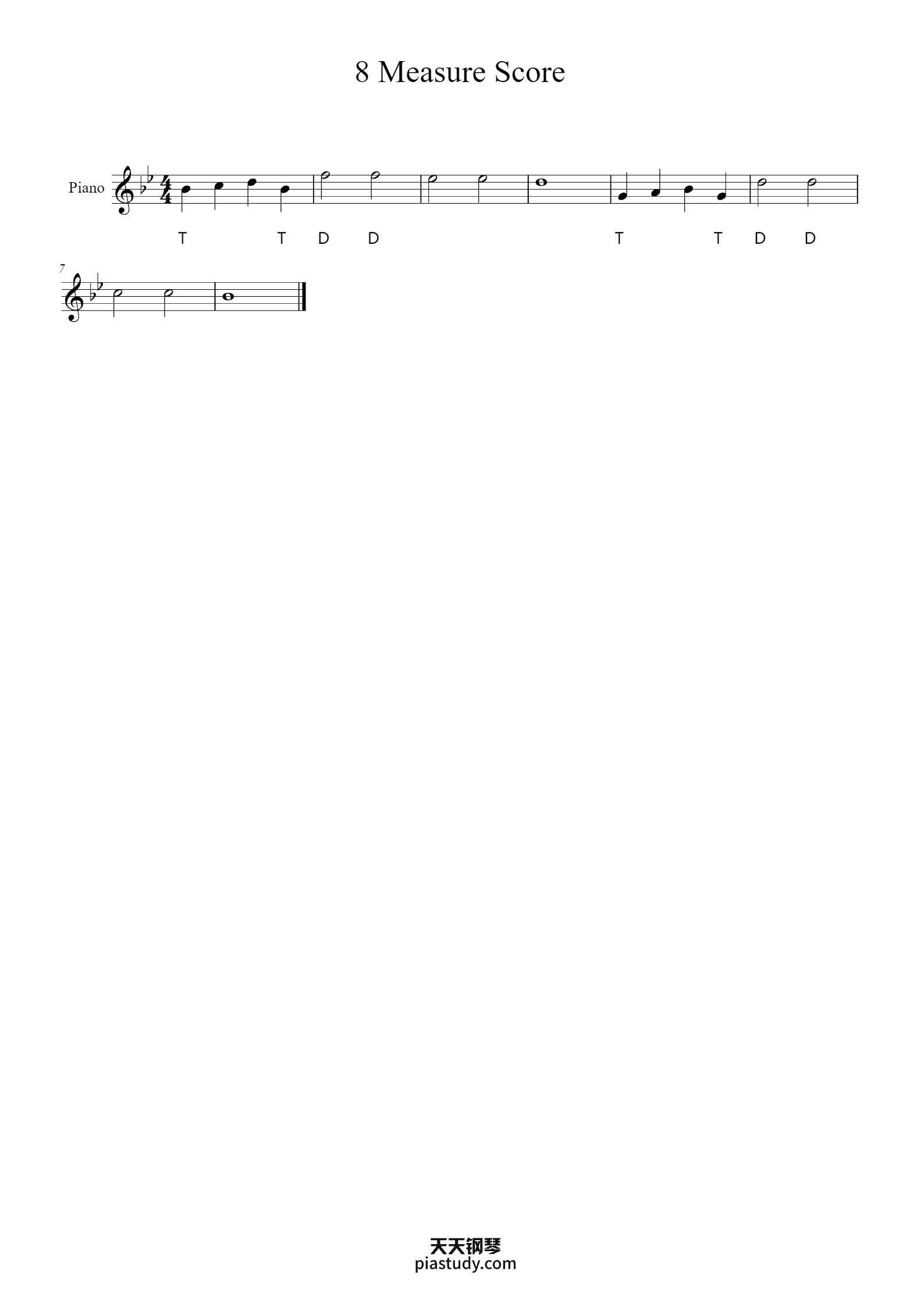 8 Measure Score钢琴谱 - Nikhil Madugula - free piano sheet music ...