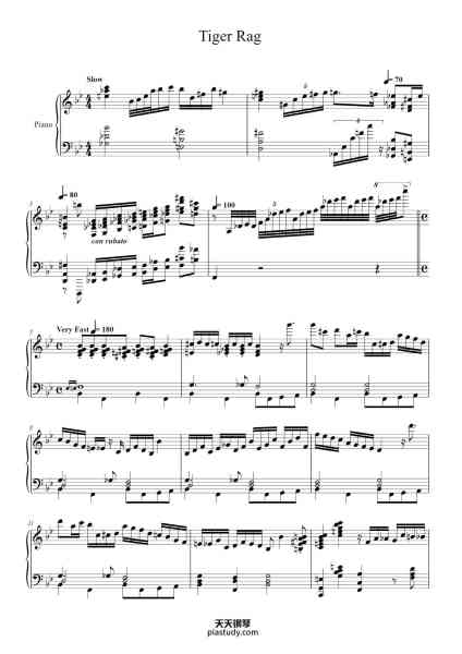 'Tiger Rag' - Piano Sheet Music By Django Reinhardt | TOPiano