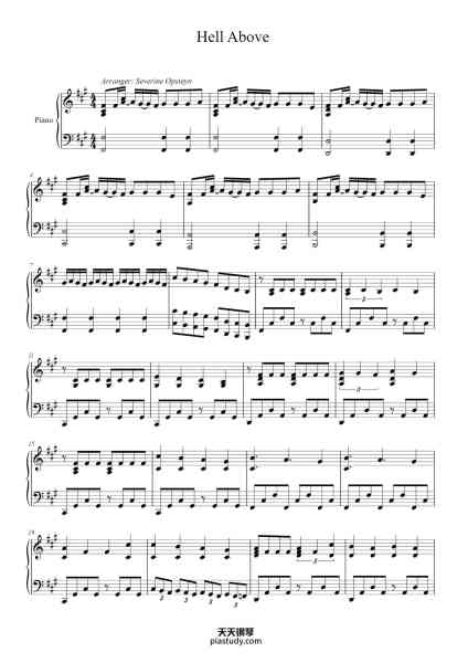 'Hell Above' - Piano Sheet Music By Original Artist: Pierce The Veil | TOPiano