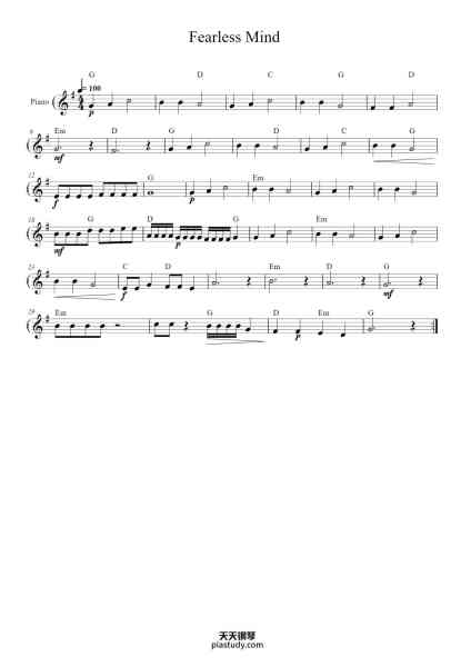 'Fearless Mind' - Piano Sheet Music By Anil Shiv | TOPiano