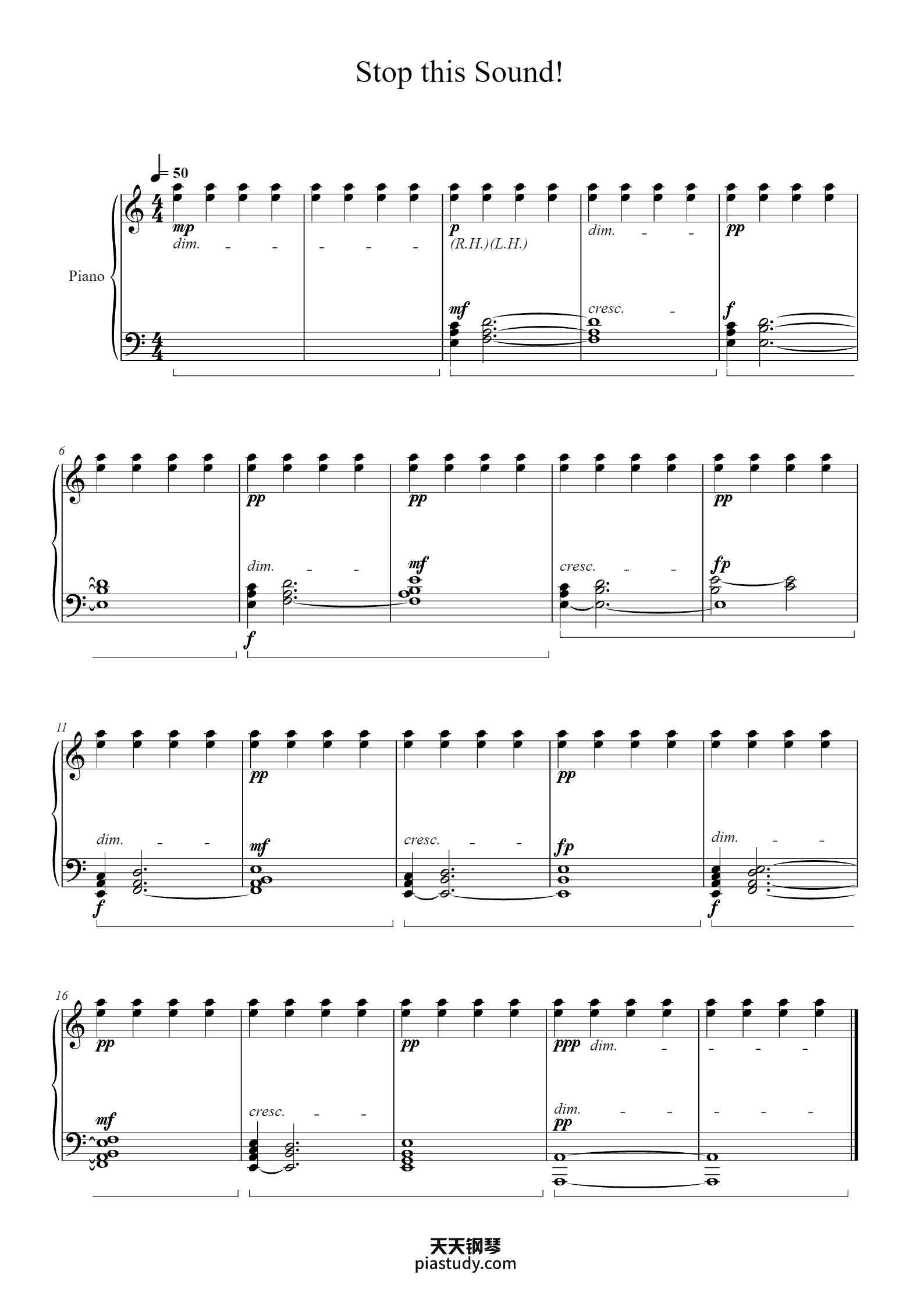 'Kono Oto Tomare! "Stop this Sound!" - Kengi "Suspicion"' - Piano Sheet ...
